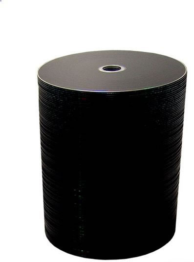 CD-Rohlinge Vinyl Color - etikettierbar - komplett schwarz