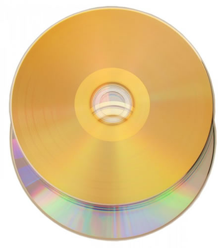 CD-Rohlinge Vinyl Color - etikettierbar - gold/silber hier im CD-Fachmarkt